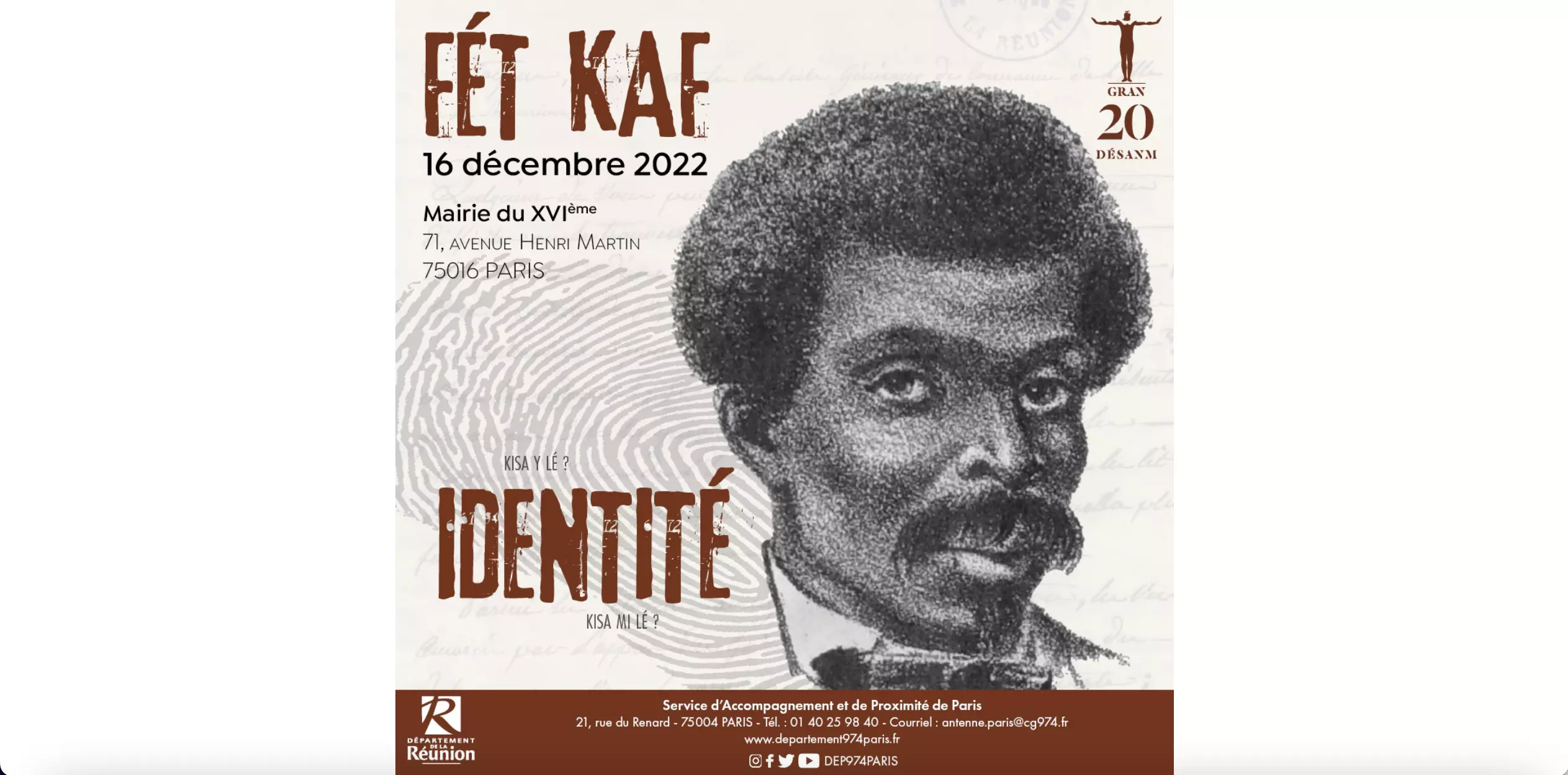 La Réunion : Le Département organise la Fét Kaf à Paris vendredi 16 ...