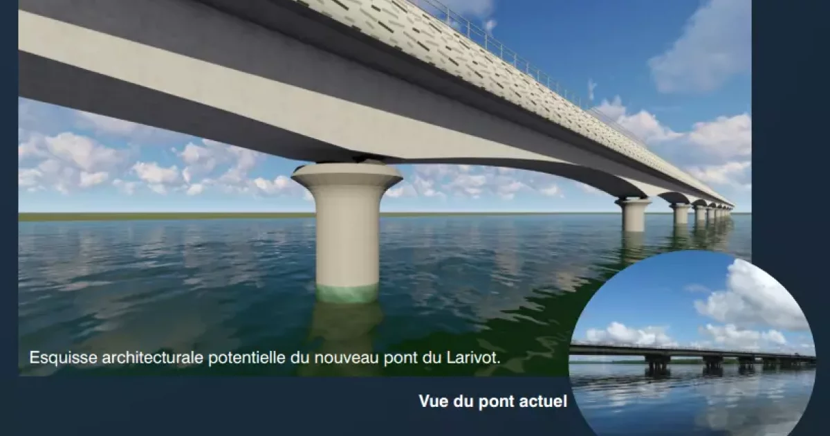 Guyane : Le nouveau pont du Larivot, une « infrastructure majeure et nécessaire » a indiqué ...