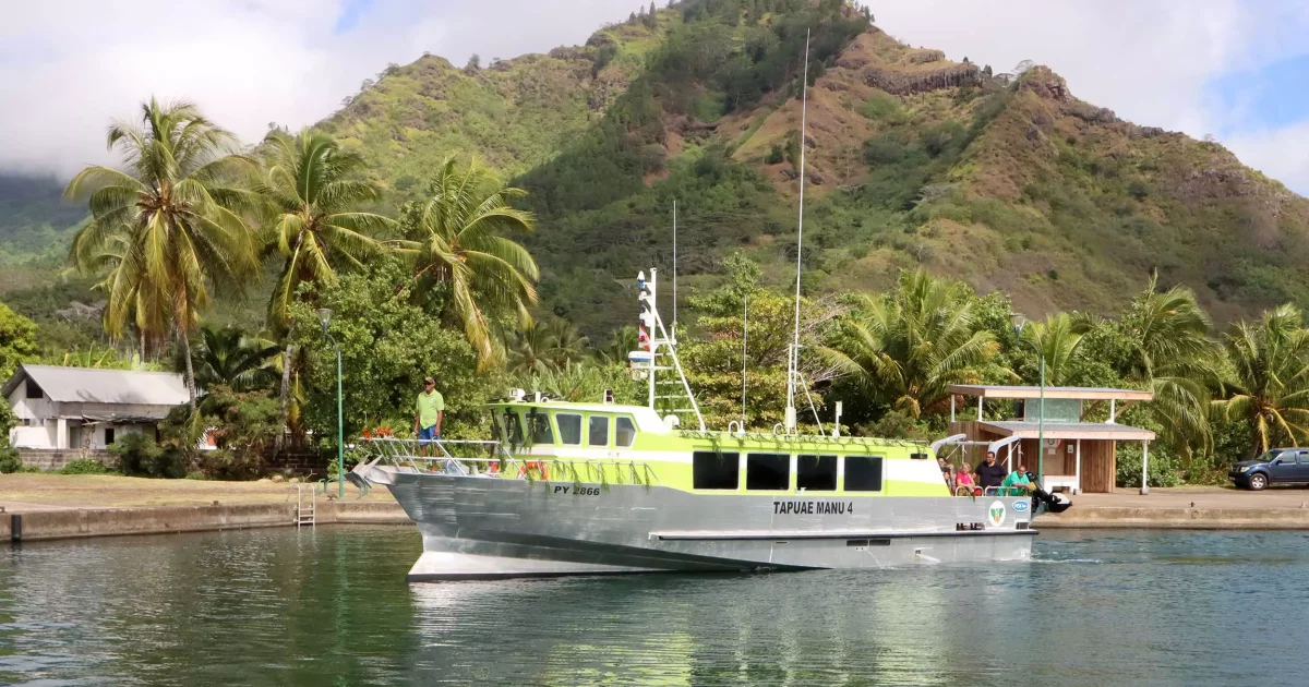 Economie bleue-Polynésie : Une nouvelle navette maritime reliant les ...