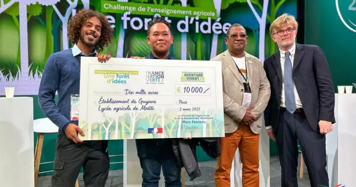Guyane: le Lycée Agricole de Matiti, lauréat du défi «Forêt d'idées» du ...