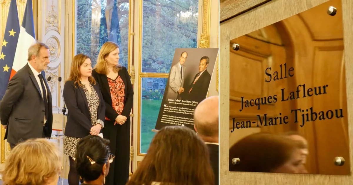 Nouvelle-Calédonie : Inauguration d'une salle Lafleur-Tjibaou à l ...