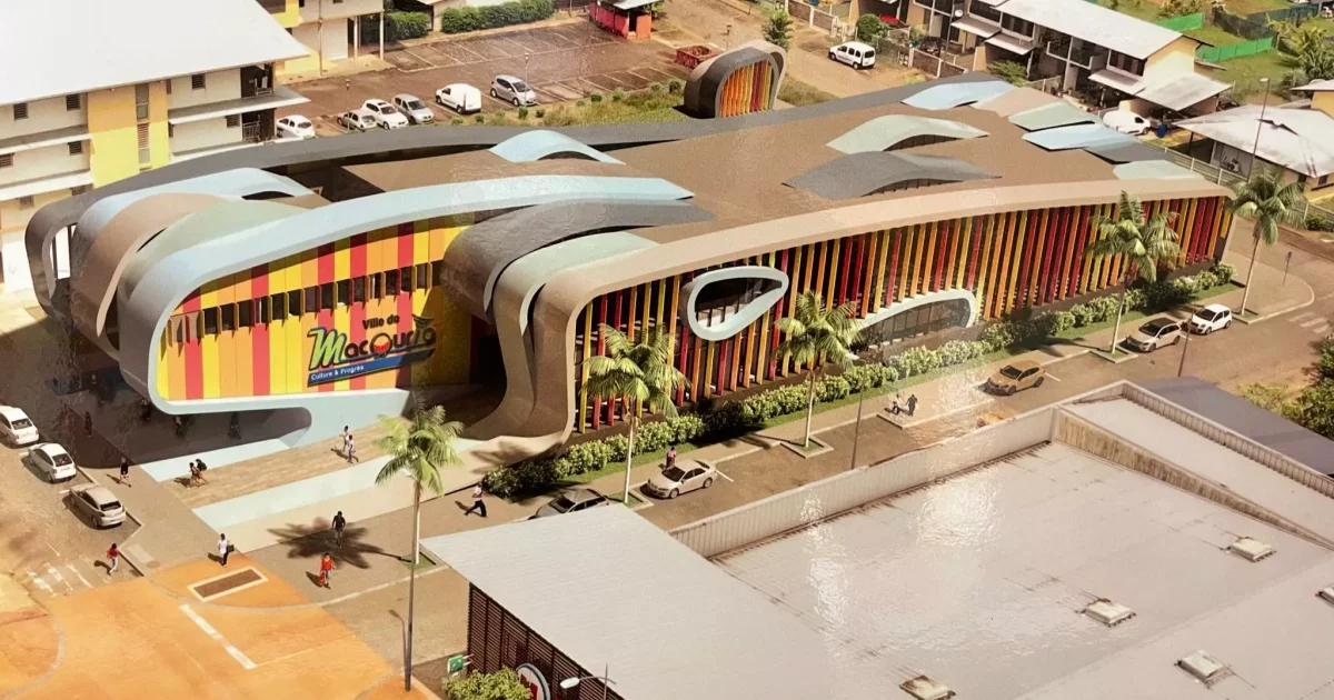 Guyane : Pose de la première pierre de la future médiathèque de Macouria, lieu de cohésion ...