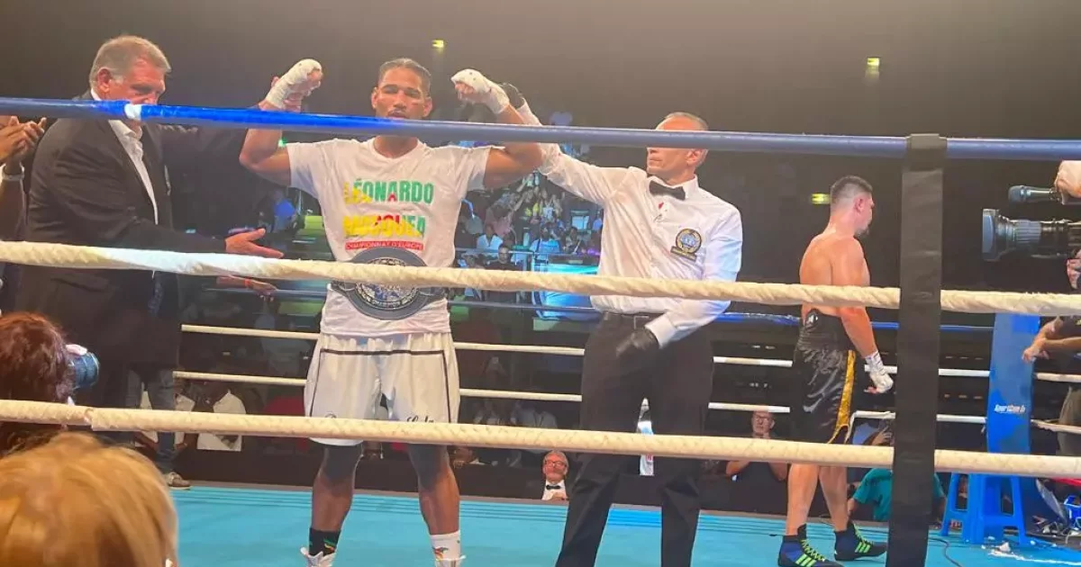 Boxe: Le Guyanais Léonardo Mosquea sacré champion européen des lourds ...