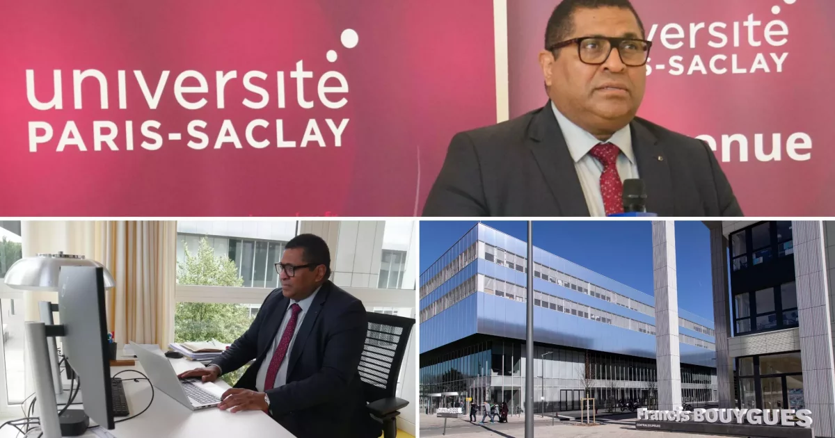 Le président de l'Université Paris-Saclay, Camille Galap, encourage la ...